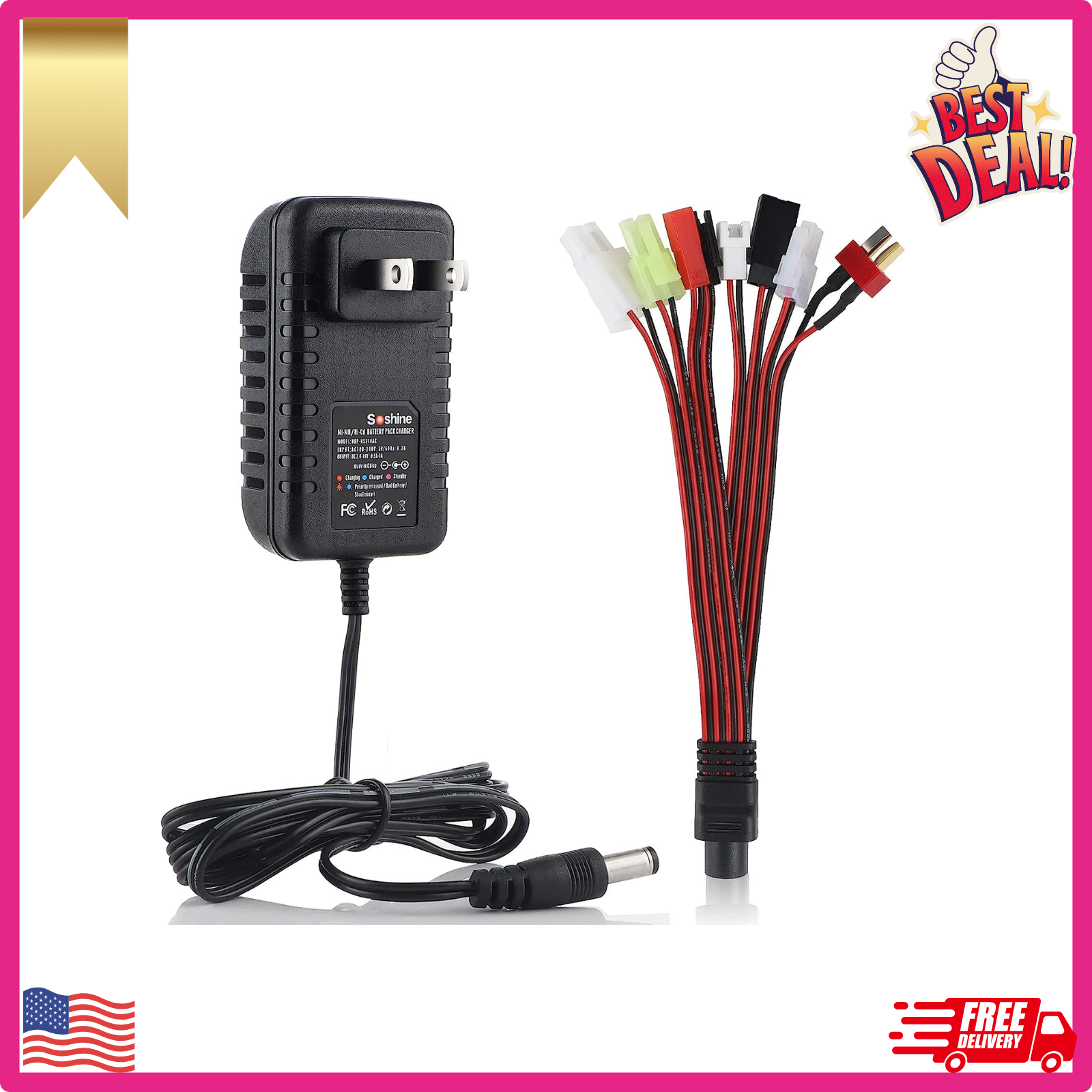 Rc Charger Universal RC Battery Charger For NiMH/NiCD - Works With ...