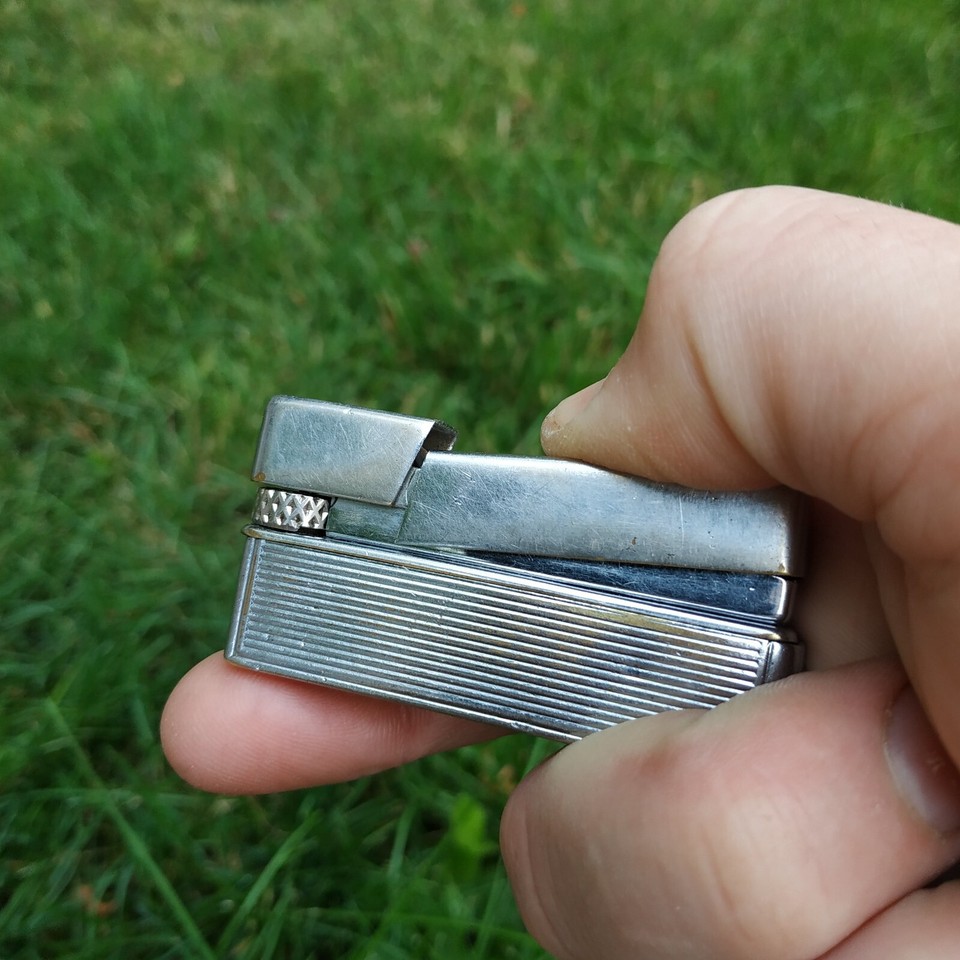 Vintage Metal Gas Lighter made in USSR Soviet Russia Retro Сollectible ...