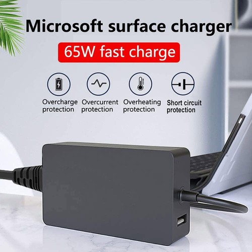65W Power Supply Charger For Microsoft Surface Book Pro 3 4 5 6 7 Model ...