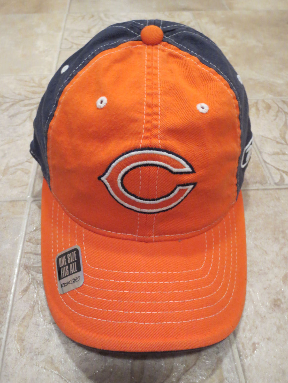 NFL Chicago Bears Baseball Cap Hat, Navy Blue & Orange (179) | eBay