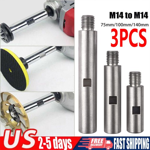 NEW Angle Grinder Extension Shaft Set 5/8-11 Thread Connecting Rotary ...