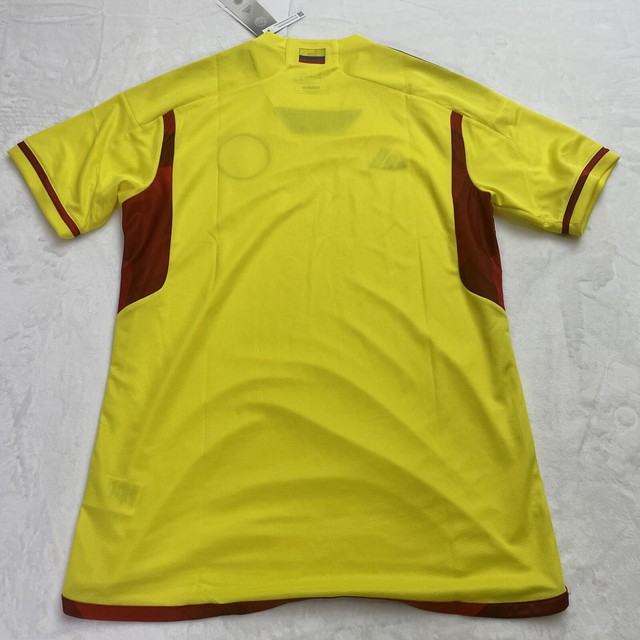 Adidas Men’s Sz L Slim Fit Colombia Home Soccer Football Jersey 22-23 ...