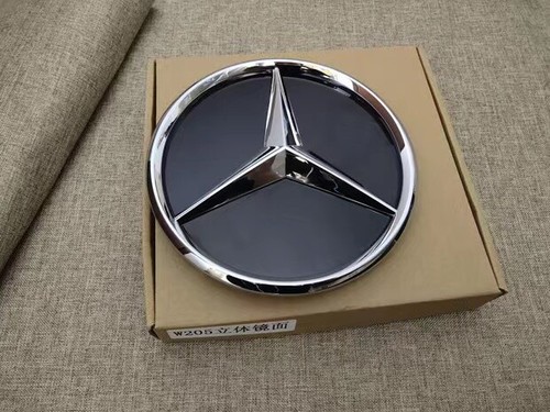 For 11-18 Mercedes-Benz w205 w212 3d Mirror Convex Star Badge grille ...