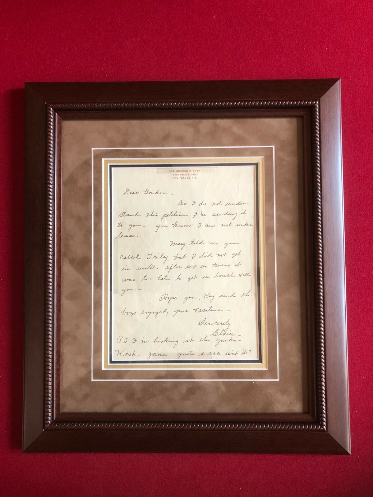 Babe Ruth Autographed Memorabilia | Signed Photo, Jersey, Collectibles ...