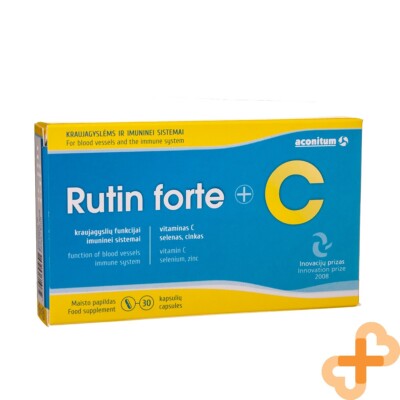 RUTIN FORTE Function of Blood Vessels Immune System Supplement 30 ...