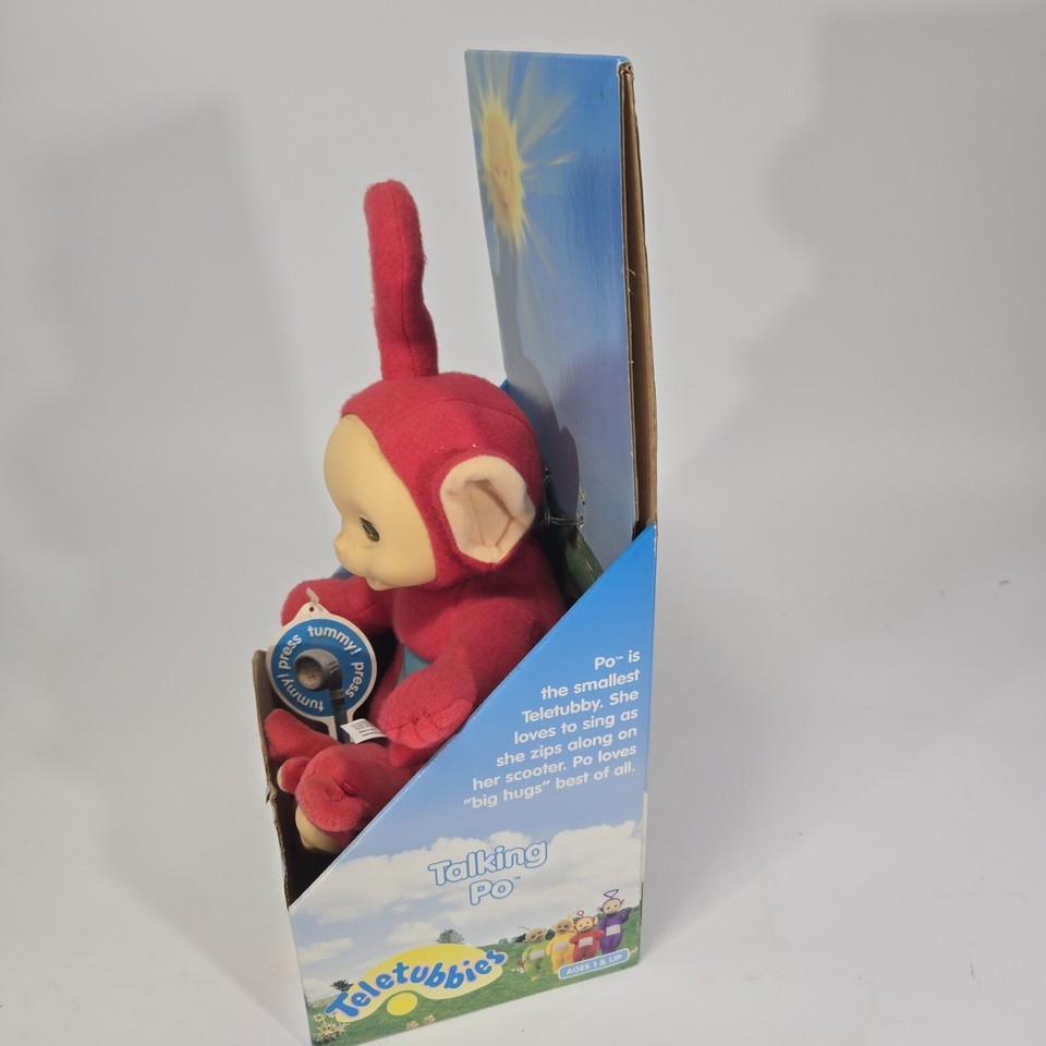 1998 Teletubbies RED Talking PO Original Box Playskool Bad Word Tubbie ...