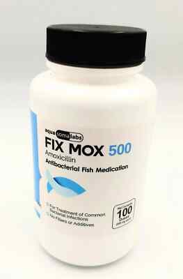 FOR FISH Aquariums & FISH Tanks Fix AMoxil 500mg/100 CT Made in USA, US ...