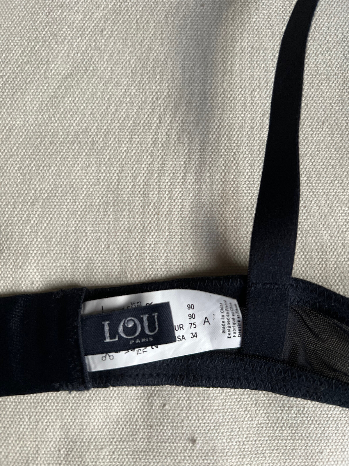 lou paris bra bikini set 34a small 75a 36 38 Midnight Blue | eBay