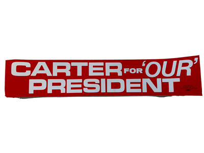 Vintage President Jimmy Carter for 'Our' President Bumper Sticker ...