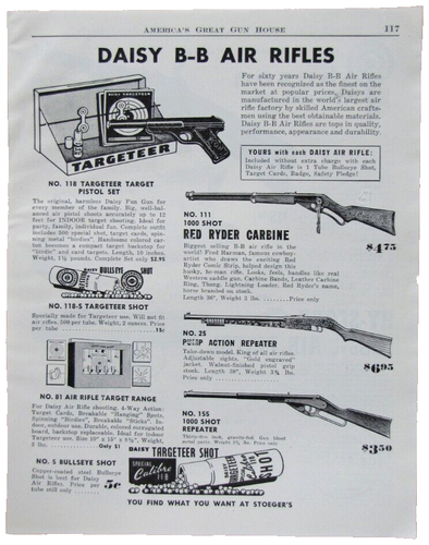 Vintage 1949 DAISY BB Air Gun Rifle / Red Ryder Print Ad | eBay