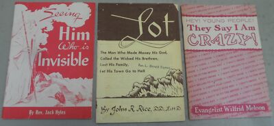 A Lot of 3 Vintage Gospel Booklets from the Sword of the Lord ...