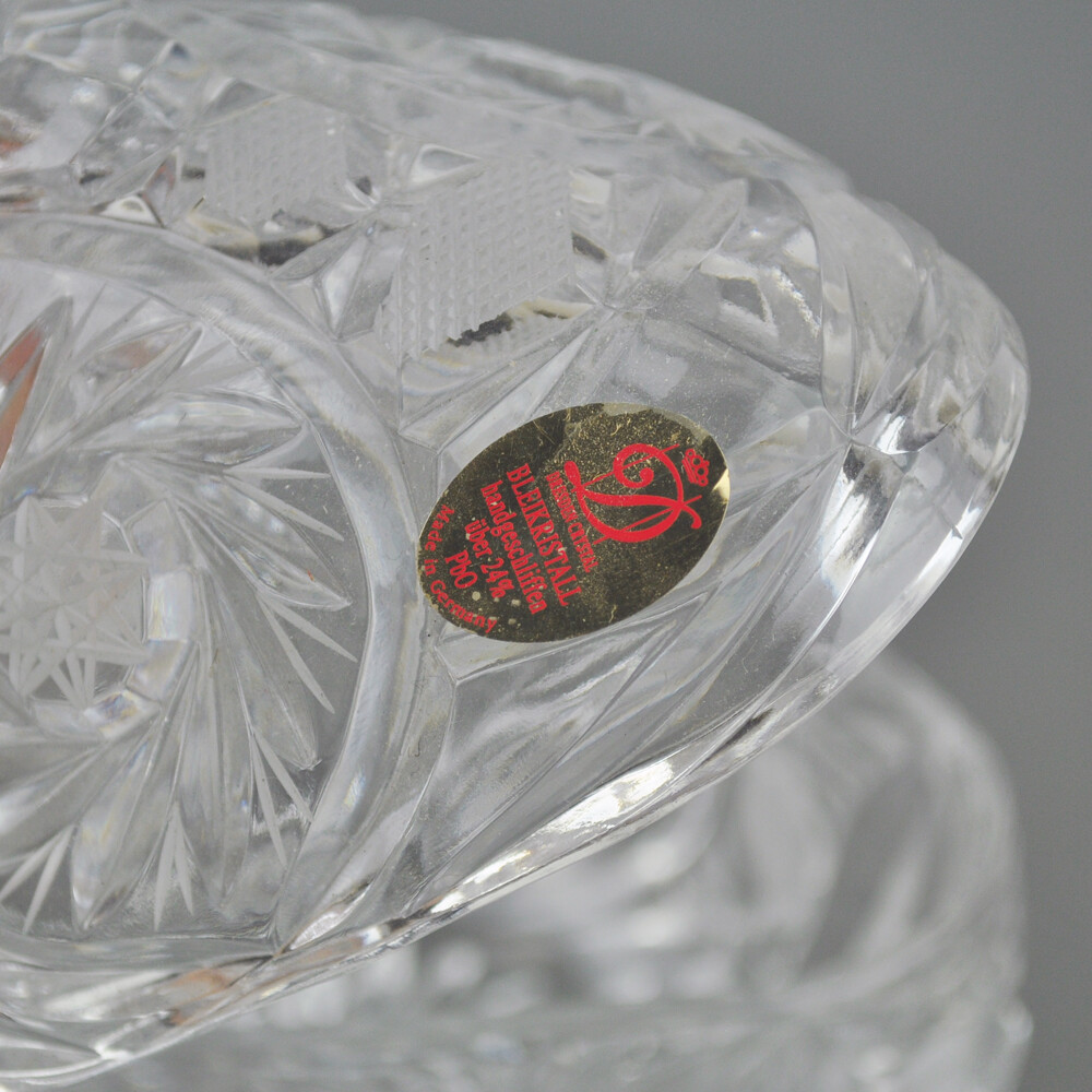 Dresden Crystal - Bleikristall - Deckeldose - Dose - Bonboniere ...