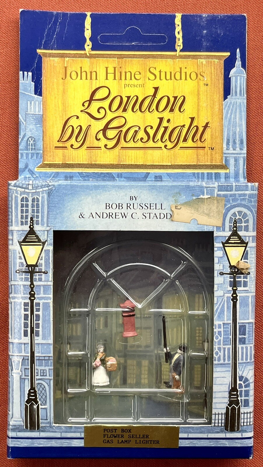 London by Gaslight 3 Sets Of Figures: Post Box, Flower Seller, Gas Lamp ...