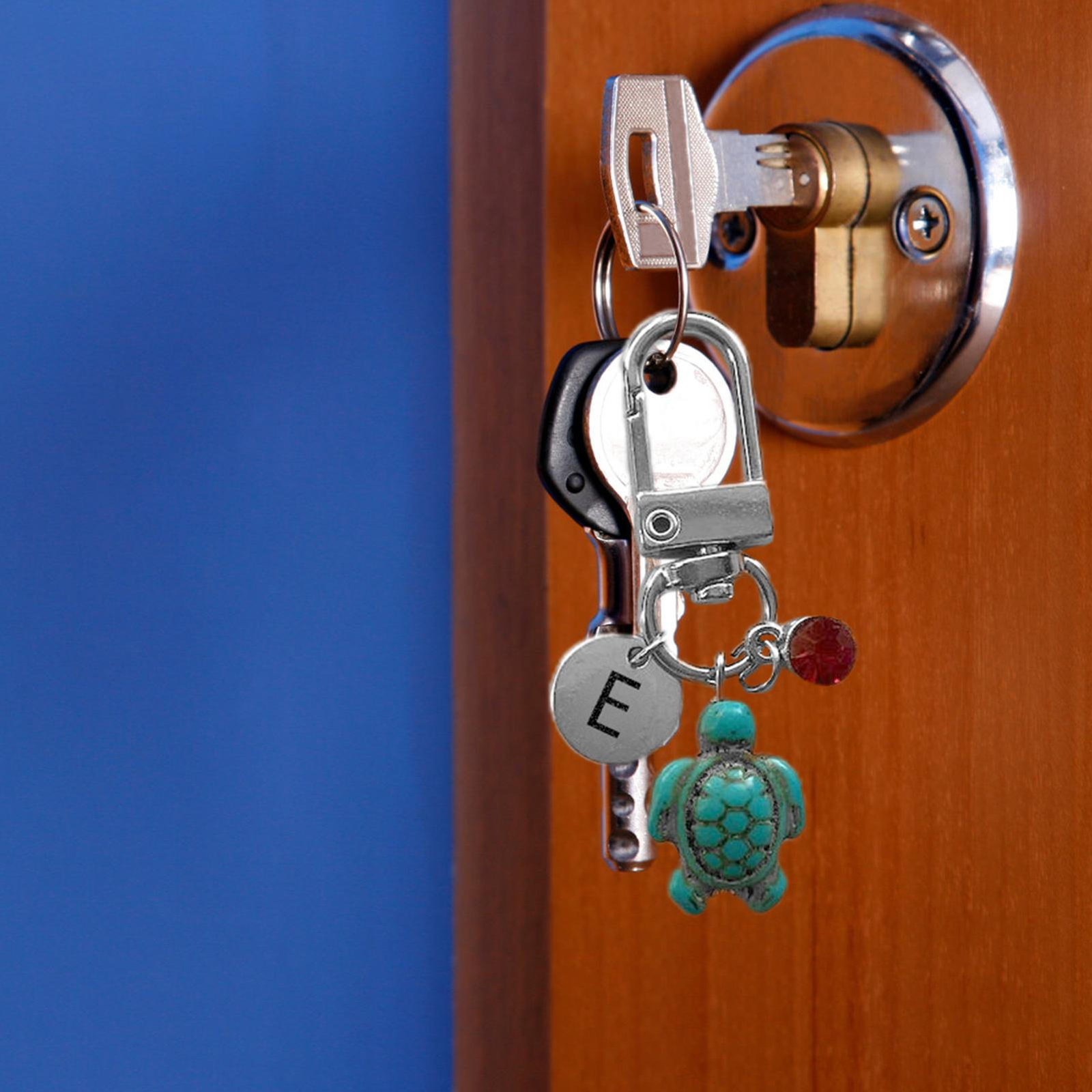 Travel Turtle Keychain Metal Sea Turtle Pendants Travel Keychain Turtle ...