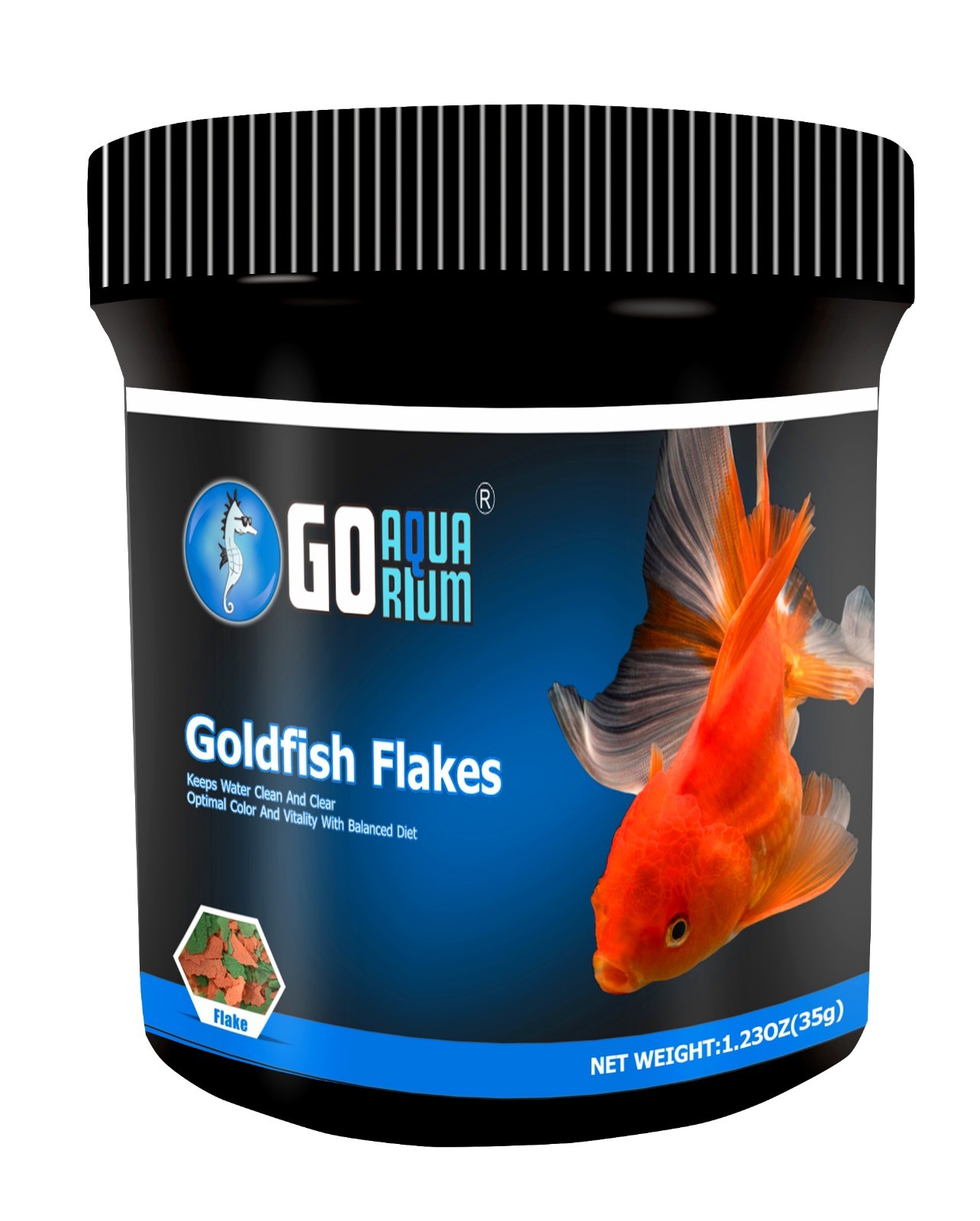 Goldfish Flakes 1.23 oz / 35 grams, by GoAquarium | eBay