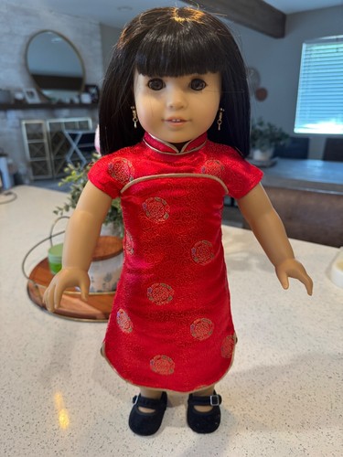 American Girl Doll Ivy Ling 18” Authentic with Chinese New Year Outfit ...