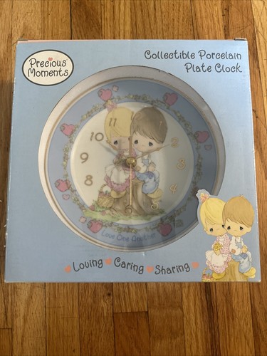 Precious Moments Love One Another Collectible Porcelain Plate Clock | eBay