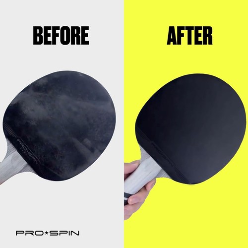 PRO SPIN Table Tennis Rubber Cleaning Kit - Ping Pong Paddle Cleaner ...