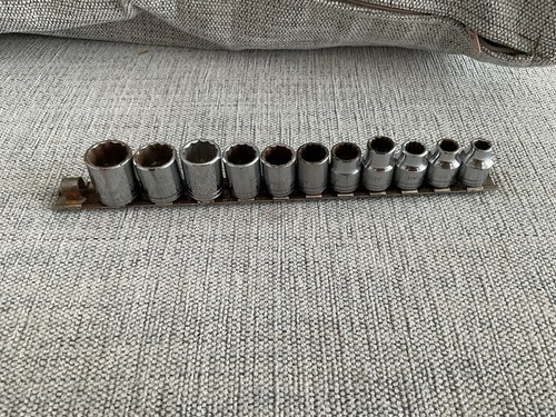 11 x VINTAGE BRITOOL ABM SOCKETS NO.7mm - 17mm WITH RACK | eBay UK