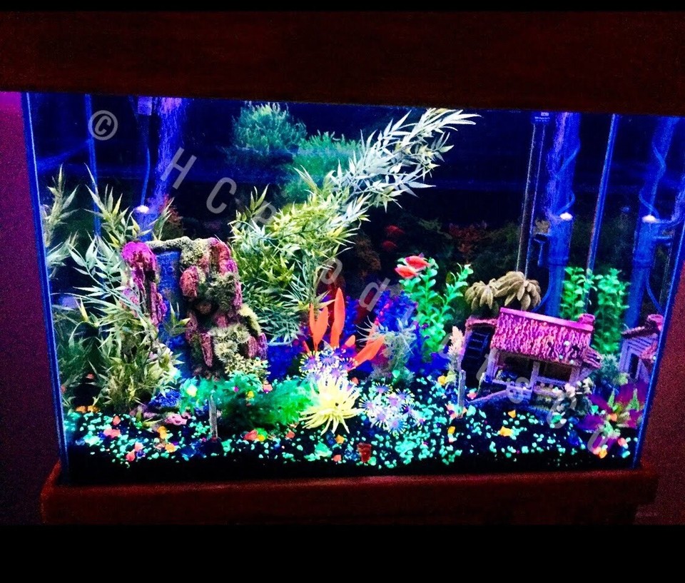 Remote Controlled Fish Tank LED Lights 20 Color/Motion Options 16inch ...