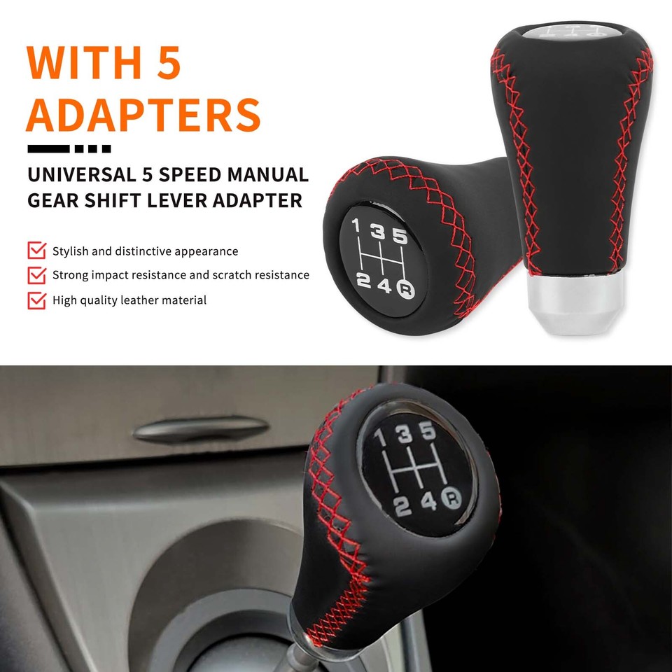 5 Speed Car Gear Stick Shift Handle Knob Shifter Lever Manual For Ford ...