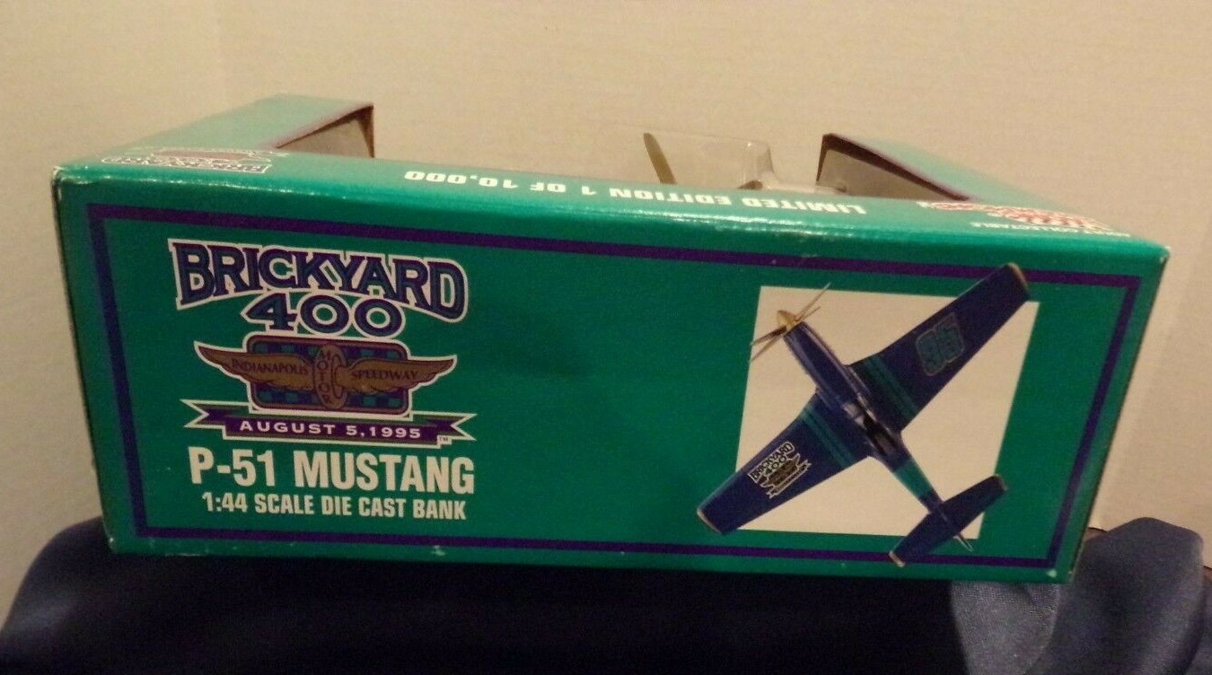 1995 NASCAR BRICKYARD 400 P-51 MUSTANG 1/44 SCALE RACING CHAMPIONS NIB ...