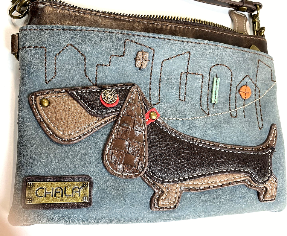Chala Wiener Dachshund Dog In The City Mini Shoulder/Crossbody Bag | eBay