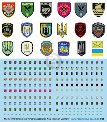 Peddinghaus 1/35 Ukrainian Military Patches & Unit Insignia 2022 ...