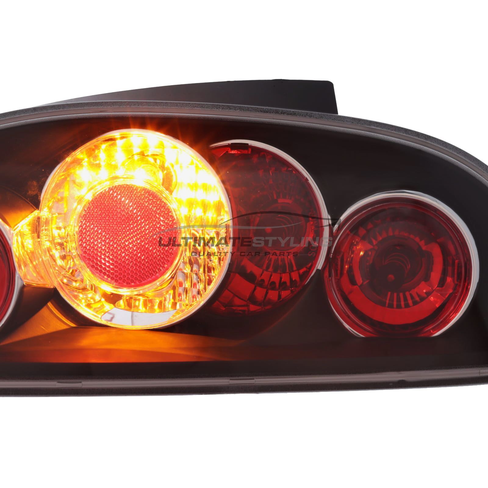 MG MGF Rear Lights Lexus Style Black Upgrade 1995-2002 Back Custom Tail ...