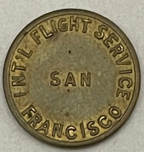 San Francisco Int'l Airport GF 25 Cent Token | eBay