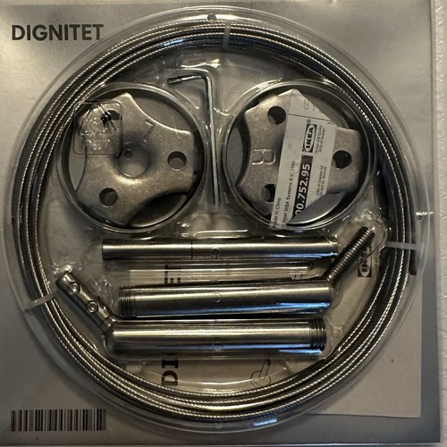 Ikea Dignitet Curtain Wire Rod Cable Hanging System Stainless Steel 5m ...