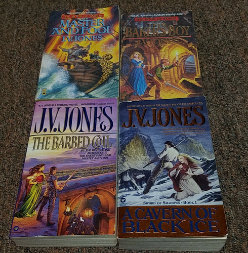J. V. JONES 4 science fantasy books SERIES: BOOK OF WORDS plus others ...