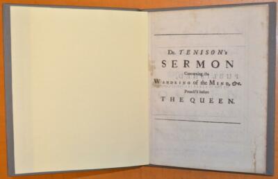 1691 Thomas Tenison 'Sermon...Wandering Of The Mind' Whitehall. Bible ...