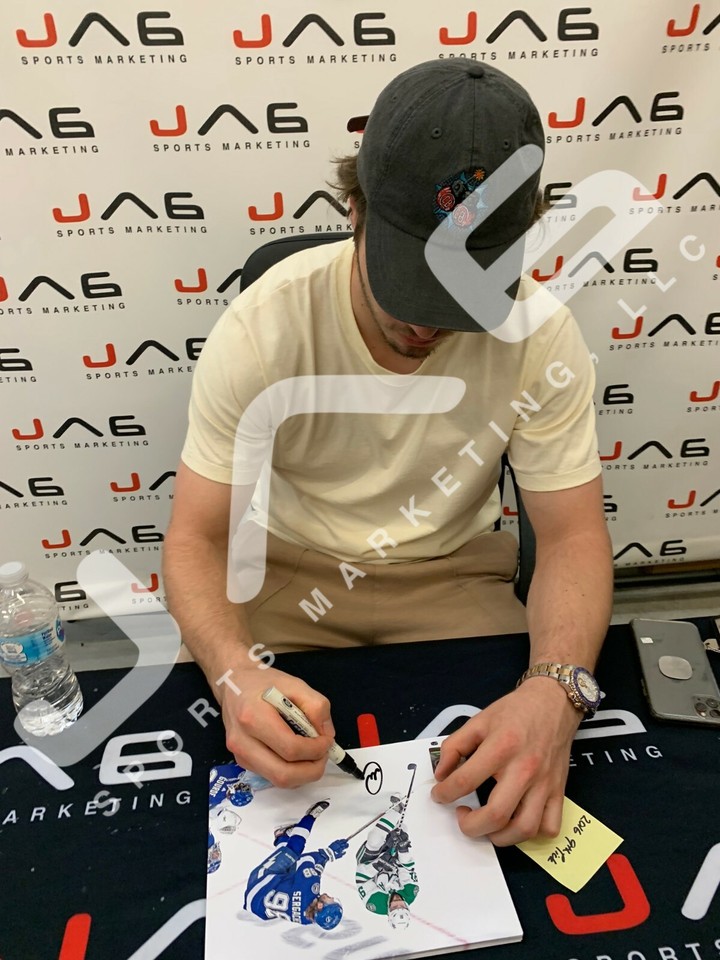 Mikhail Sergachev autographed signed 8x10 photo NHL Tampa Bay Lightning ...