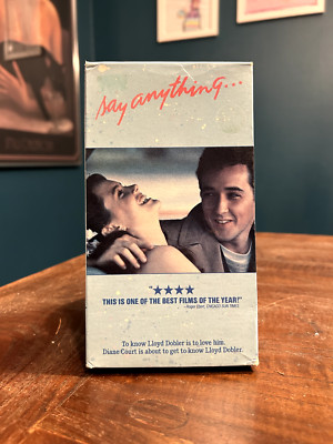 Say Anything... (VHS) - John Cusack - Ione Skye - Classic Comedy ...