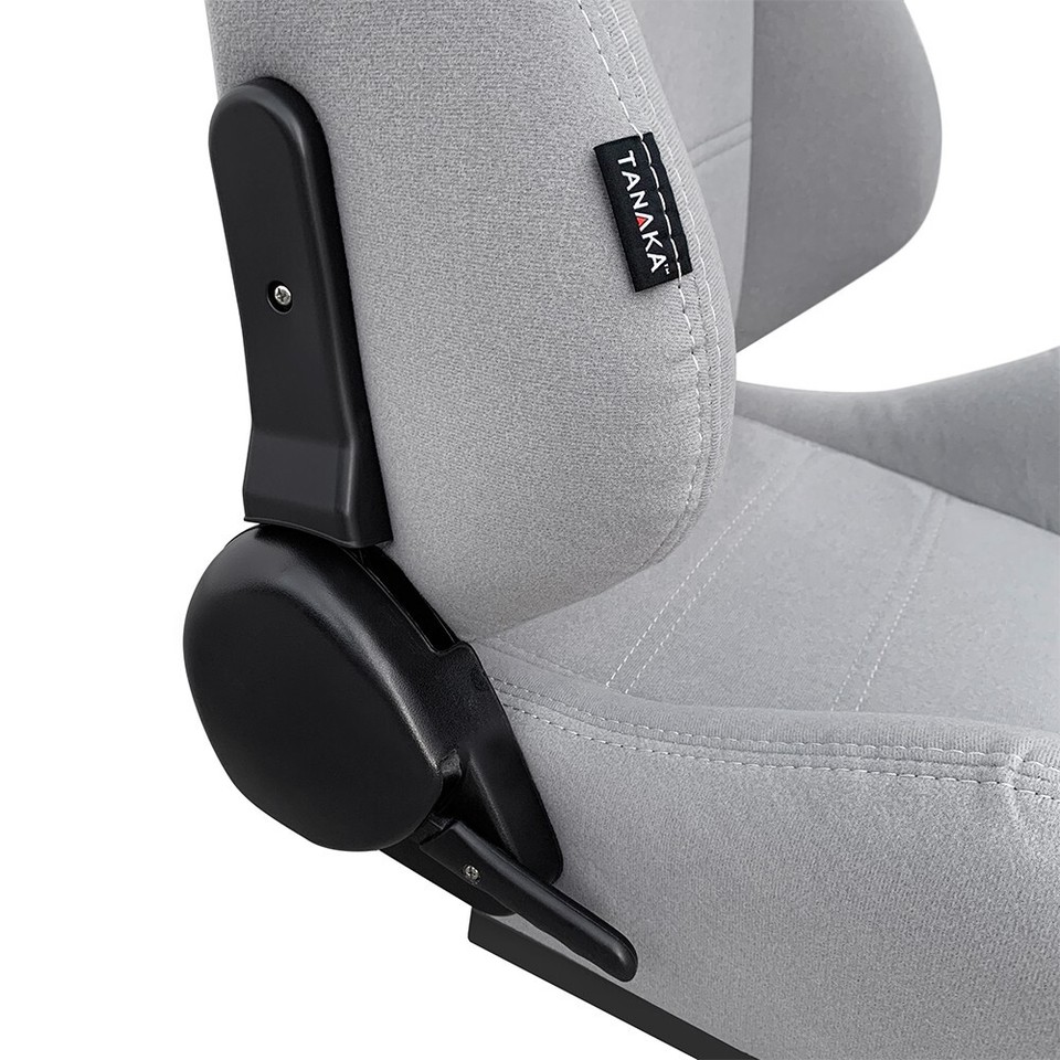 PAIR TANAKA GRAY CLOTH RACING SEATS RECLINABLE w/ SLIDER FOR TOYOTA ...