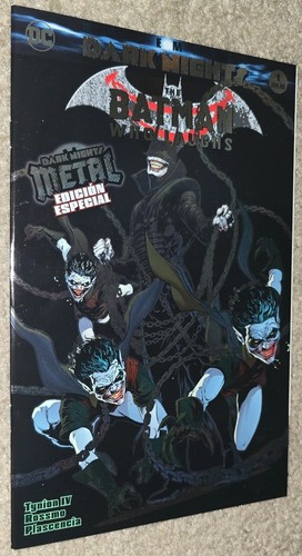 Rare HTF Dark Nights Batman Who Laughs 1 MX Televisa Foil 2017 Foreign ...