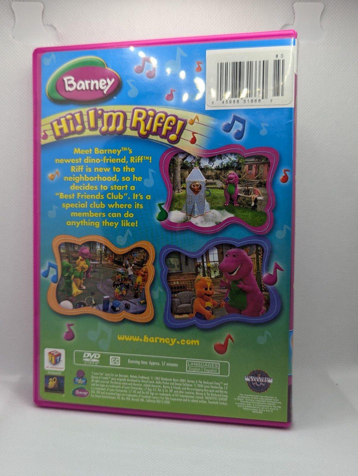 Barney Hi I’m Riff DVD 2008 New Sealed Purple Dinosaur 45986316660| eBay