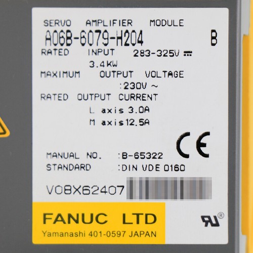 FANUC A06B-6079-H204 Servo Drive A06B6079H204 New In Box Expendited ...