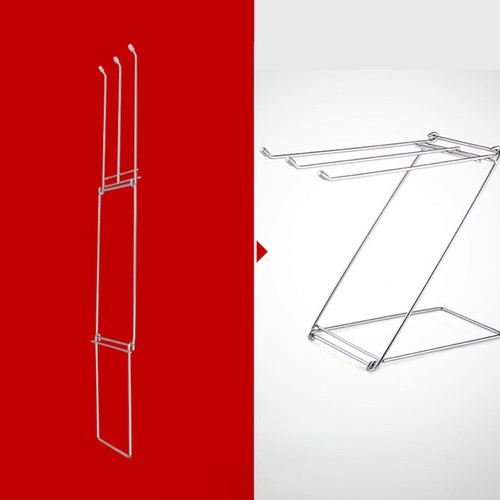 Stainless Steel Rustproof Home Stable Free Standing Foldable Towel Rack ...