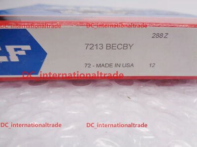New SKF 7213 BECBY Single Row Angular Contact Ball Bearing 1PCS Fast ...