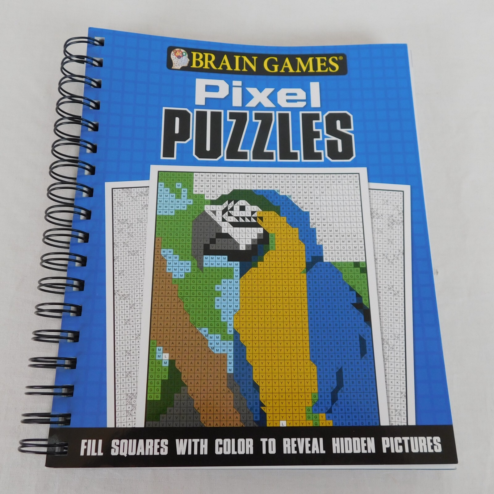 Brain Games Pixel Puzzles by Publications International Coloring Fill ...