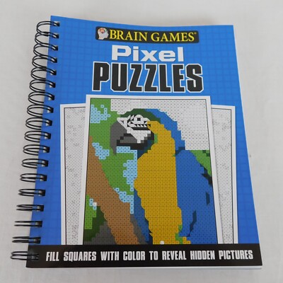 Brain Games Pixel Puzzles by Publications International Coloring Fill ...