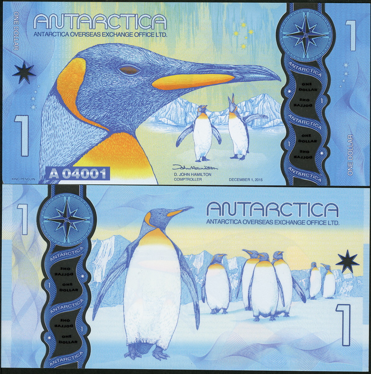 INCREDIBLE NEW ANTARCTICA "WINDOWED" POLYMER FANTASY ART DOLLAR ...