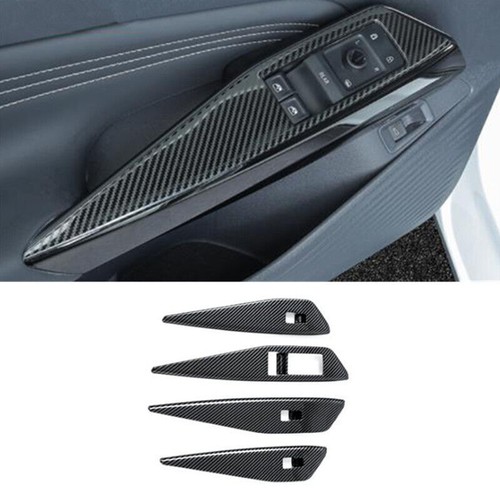 Carbon Fiber Car Window Lift Switch Panel Cover Trim For Volkswagen ID ...