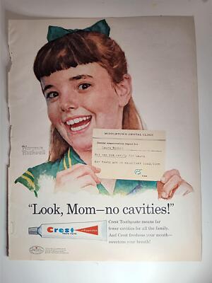 Vintage Crest Toothpaste Ad August 1958 BH&G Magazine | eBay