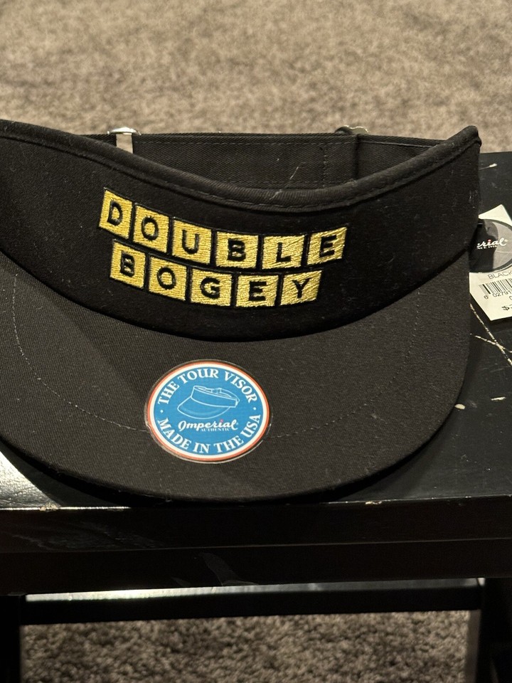 Imperial Tour Visor - Double Bogey Waffle House Logo -Black - New With Tags | eBay