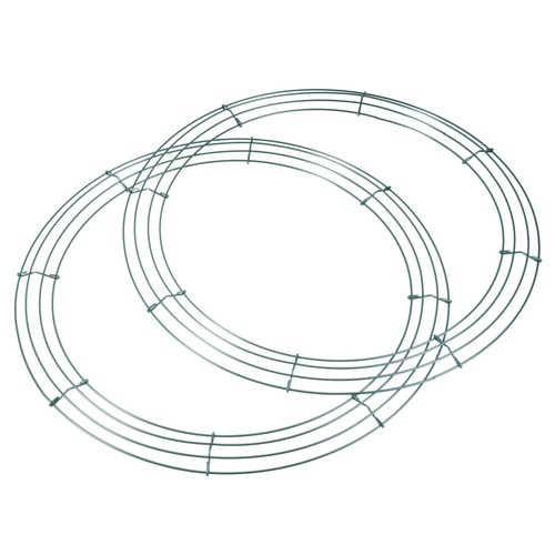 5pcs 16" Metal Wire Wreath Frame Form Hanger - Christmas Floral ...