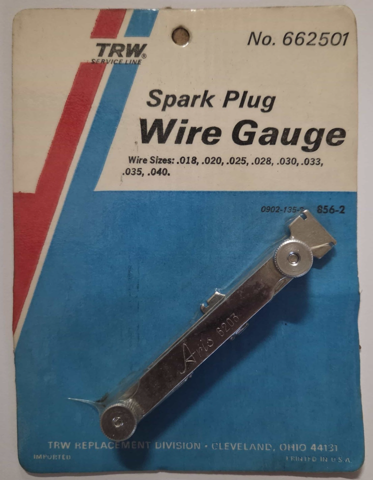 TRW Spark Plug Wire Gap Gauge 8 Blade w/ Adjusting Tool | eBay