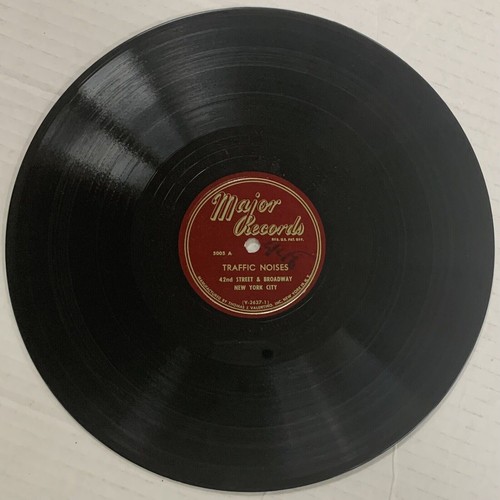 SOUND EFFECTS 78 Traffic Noises / Big Ben Striking - Major Records 5005 ...